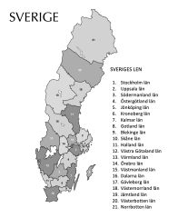 Kort over Sverige – heimskringla.no